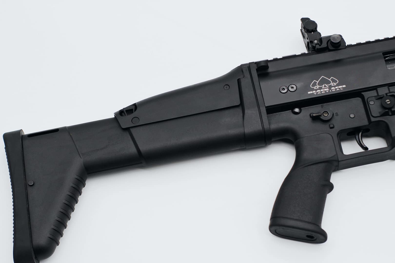 SR12 Semiautomatic Shotgun, Black - Black Aces Tactical