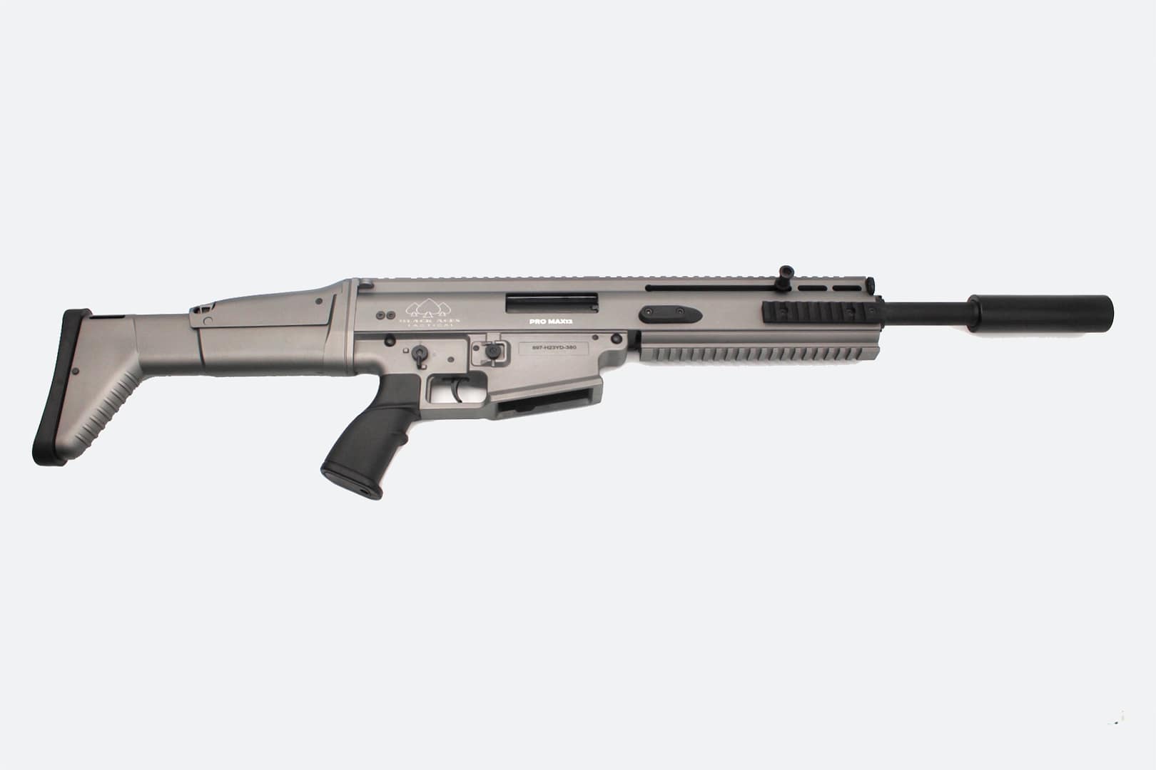 SR12 Semiautomatic, Silver Gray - Black Aces Tactical