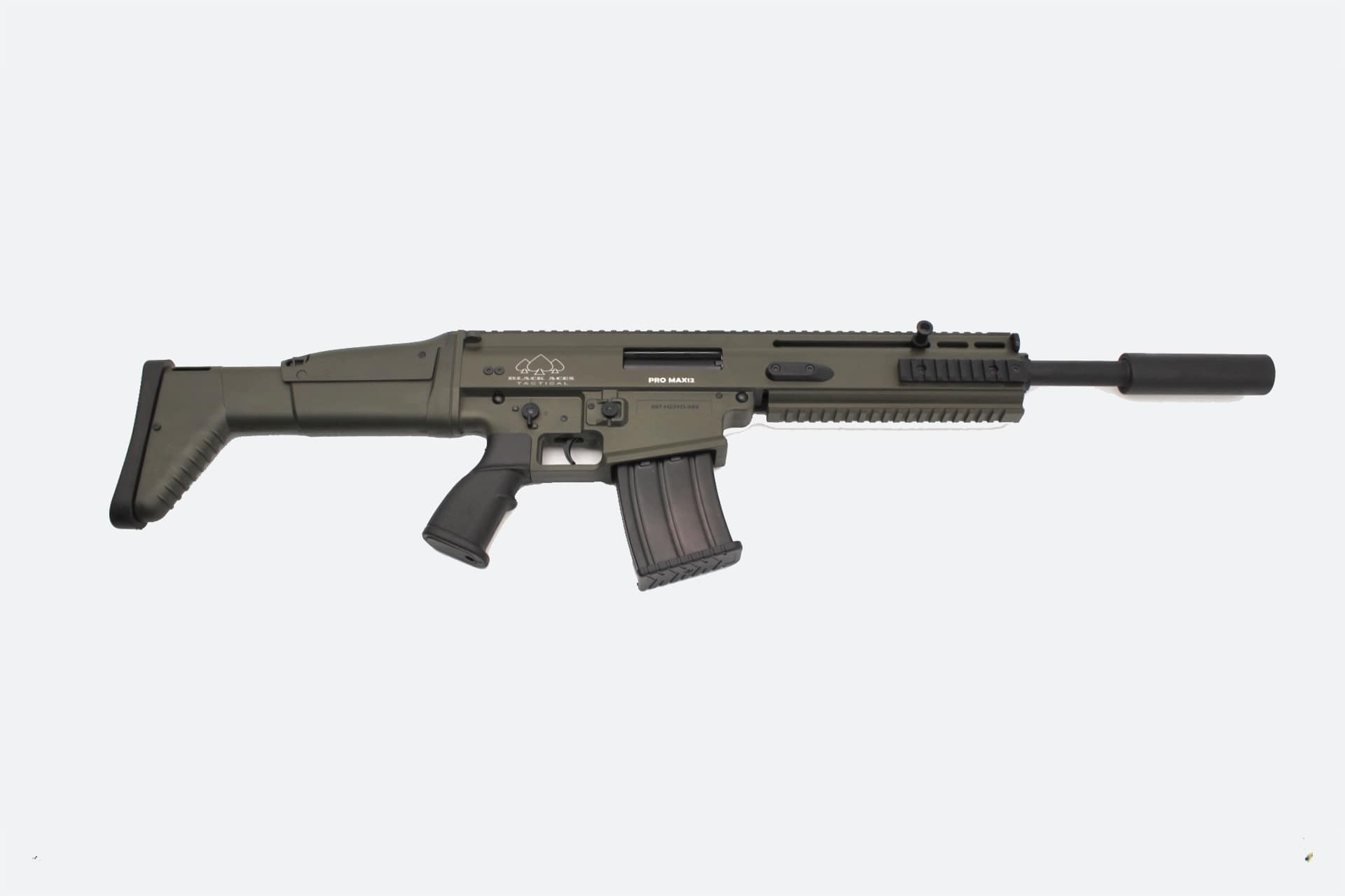 SR12 Semiautomatic, ODG - Black Aces Tactical