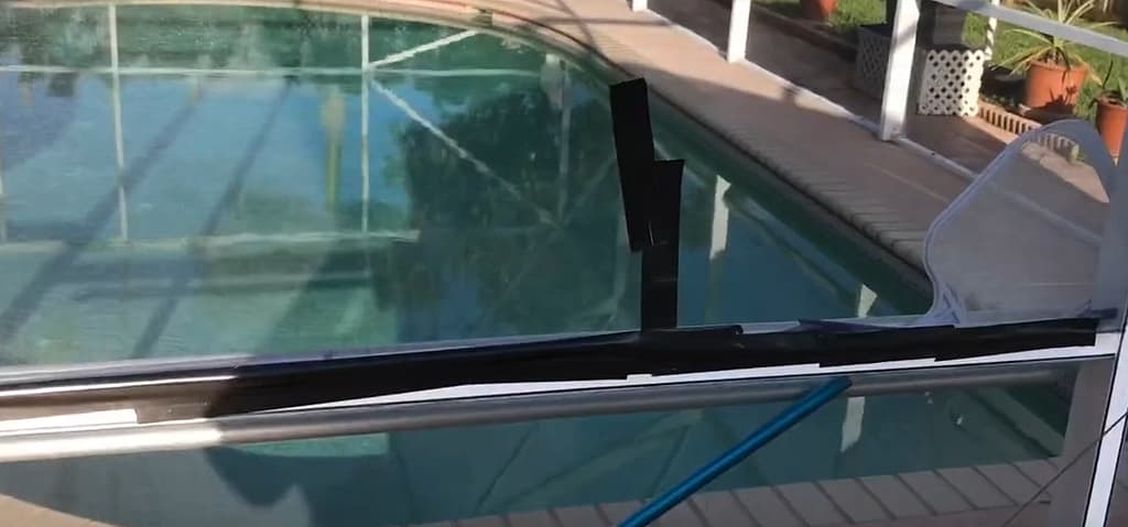 Replacing pool enclosure screen panels - Poolside Screen Repair