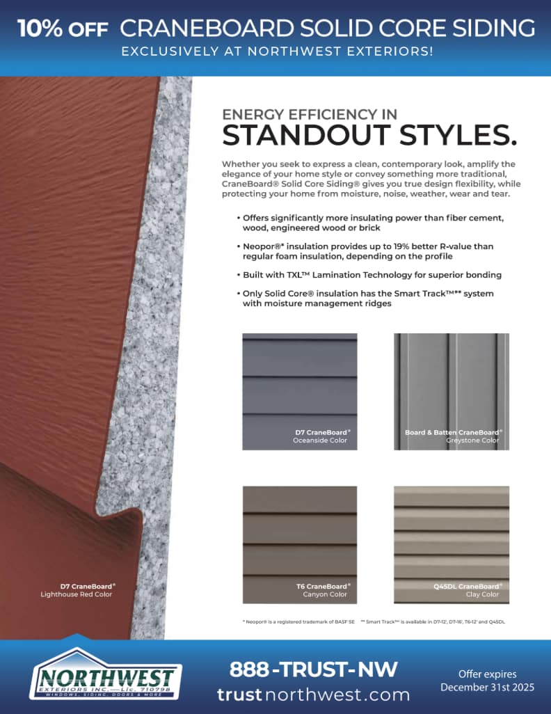 Exterior Portfolio Craneboard Siding | Northwest Exteriors