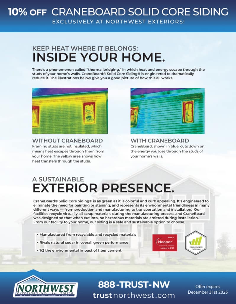 Exterior Portfolio Craneboard Siding | Northwest Exteriors